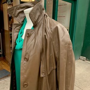 FTC | Jackets & Coats | Vintage 9670 Tfc Leather Trench Nwt | Poshmark